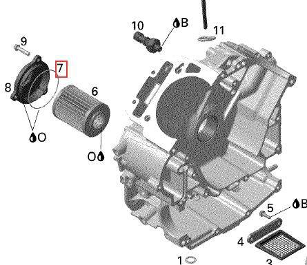 ORING BRP POKRYWY FILTRA BRP 420230923 * KASK AIROH